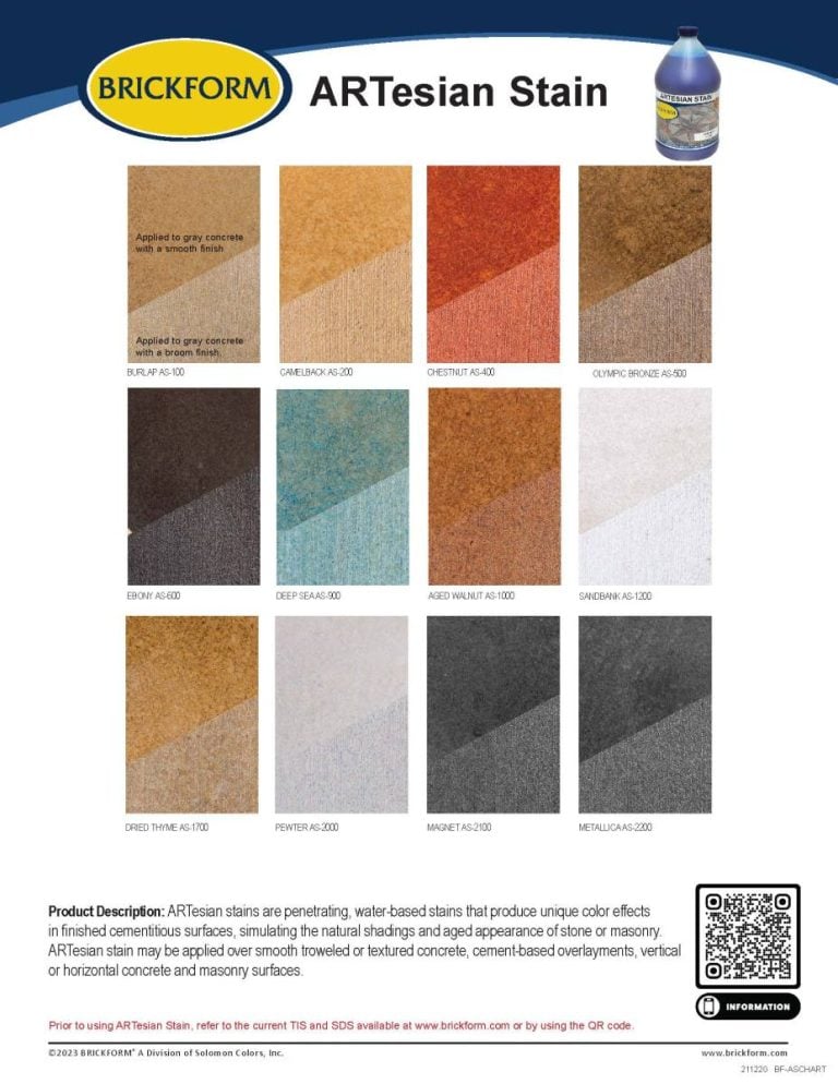 7 Concrete Color Charts (152+ Colors for Concrete) - Brickform